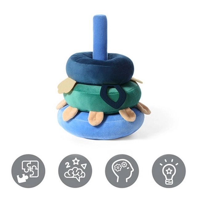 Zabawka edukacyjna, sensoryczna wieża Dream Mill blue | Babyono